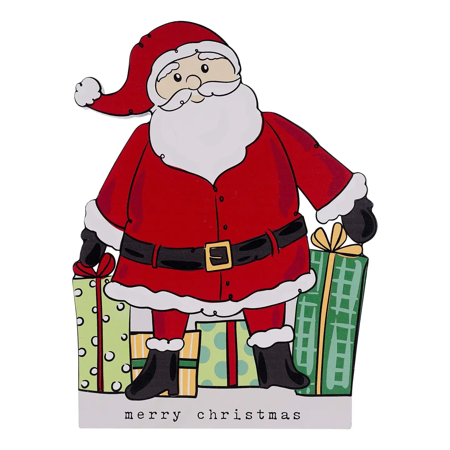 Standing Santa Wood Cutout – Durbin Farms Market