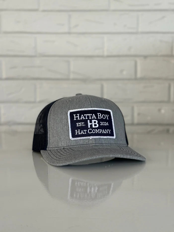Hatta Boy Grey Blue Patch Hat – Durbin Farms Market